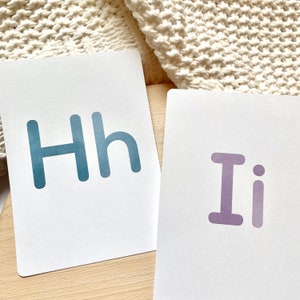 Alphabet Cards - Digital Download, Alphabet Flash Cards, Printable ABC ...