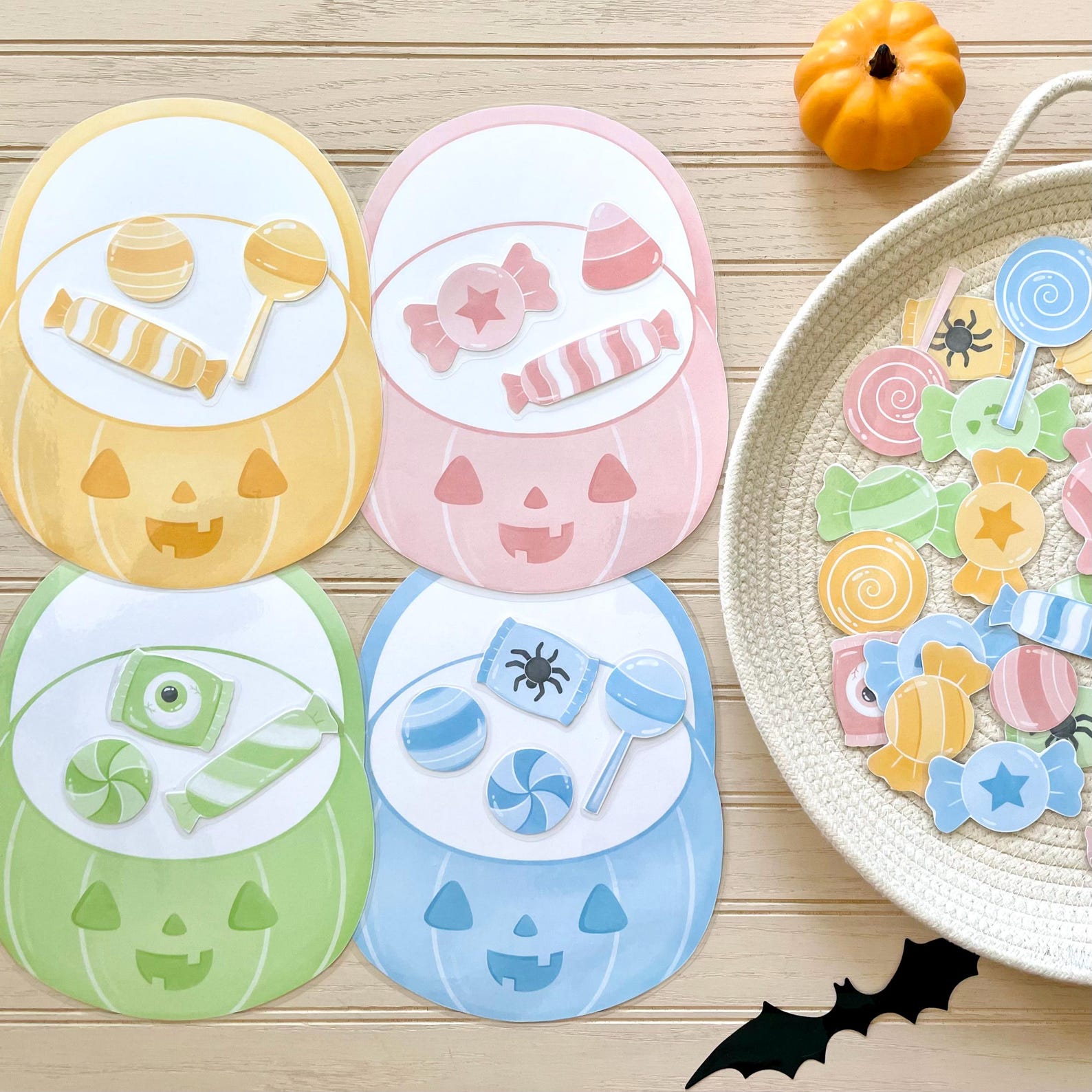 Halloween Candy Color Sort - Digital Download, Color Sorting Game ...