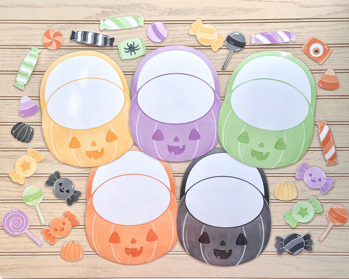 Halloween Candy Color Sort - Digital Download, Color Sorting Game ...