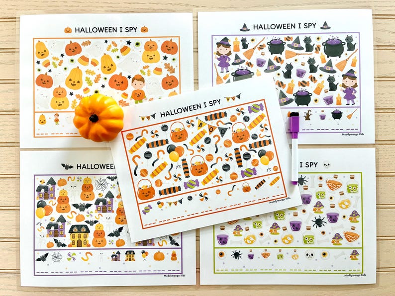 Halloween I Spy - Digital Download, Halloween Activity for Kids - Etsy