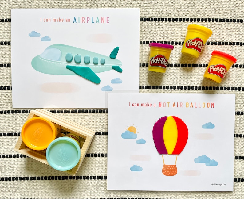 Transportation Play Dough Mats Digital Download Printable - Etsy