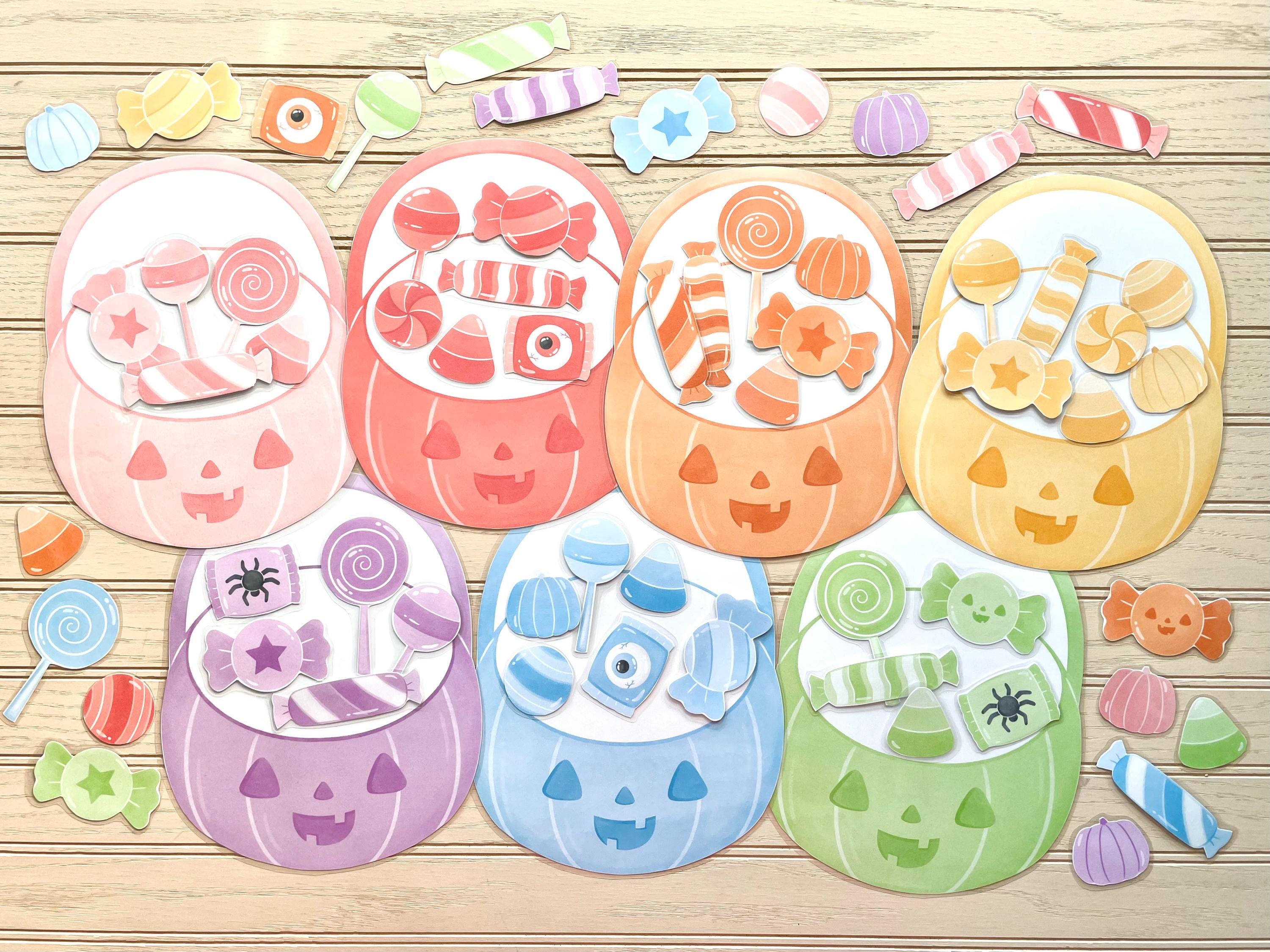 Halloween Candy Color Sort - Digital Download, Color Sorting Game ...