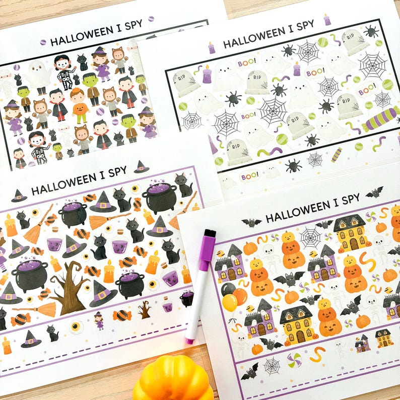 Halloween I Spy - Digital Download, Halloween Activity for Kids - Etsy