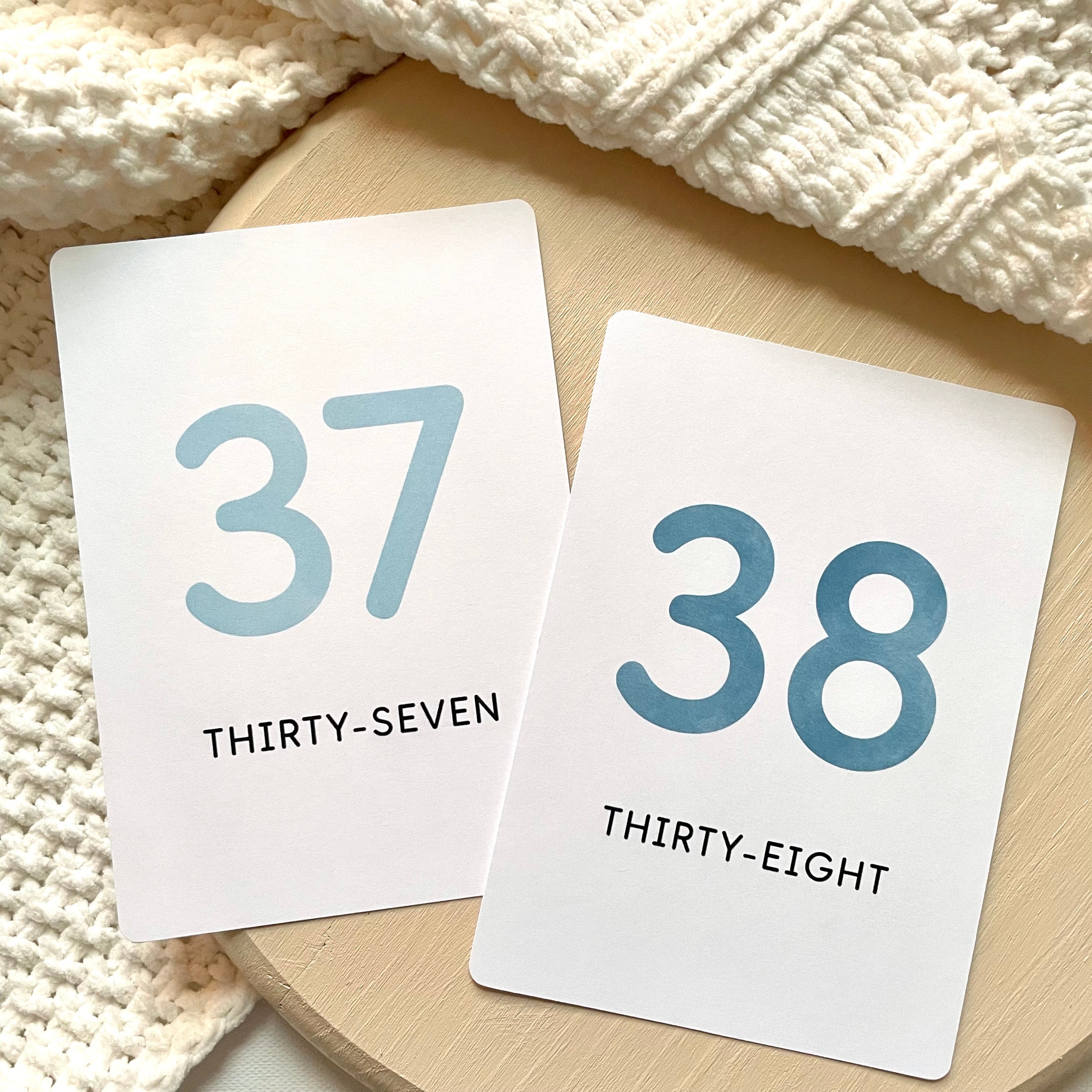 1-100 Number Cards - Digital Download, Printable Number Flash Cards for ...