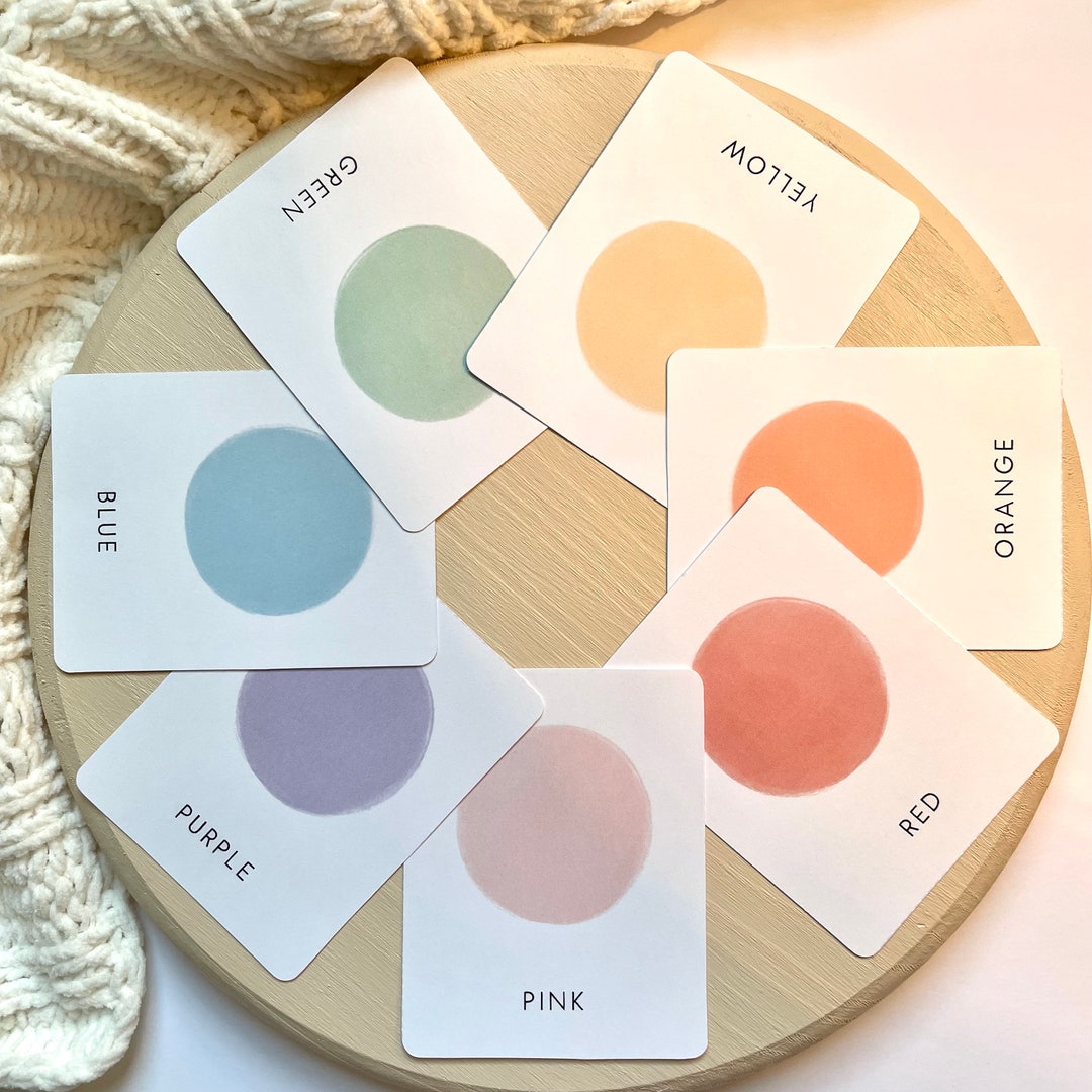 Color Cards - Digital Download, Color Flash Cards for Classroom and ...