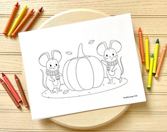 Happy Fall Printable Placemat for Kids and Adults, Beginning of Autumn ...