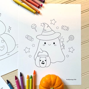 Halloween Coloring Sheets - Digital Download, Printable Halloween ...
