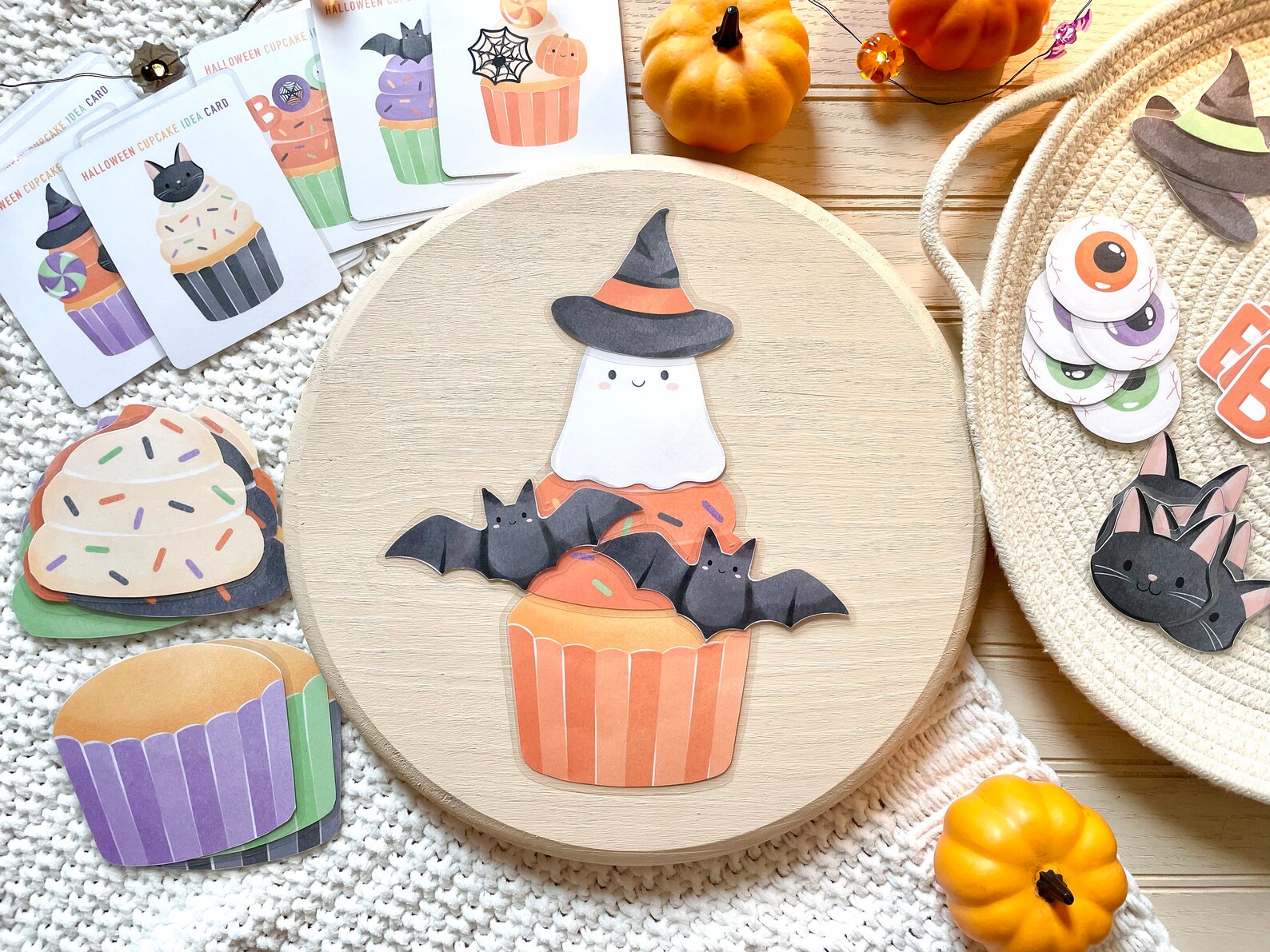 Build a Halloween Cupcake - Digital Download, Halloween Activity for ...