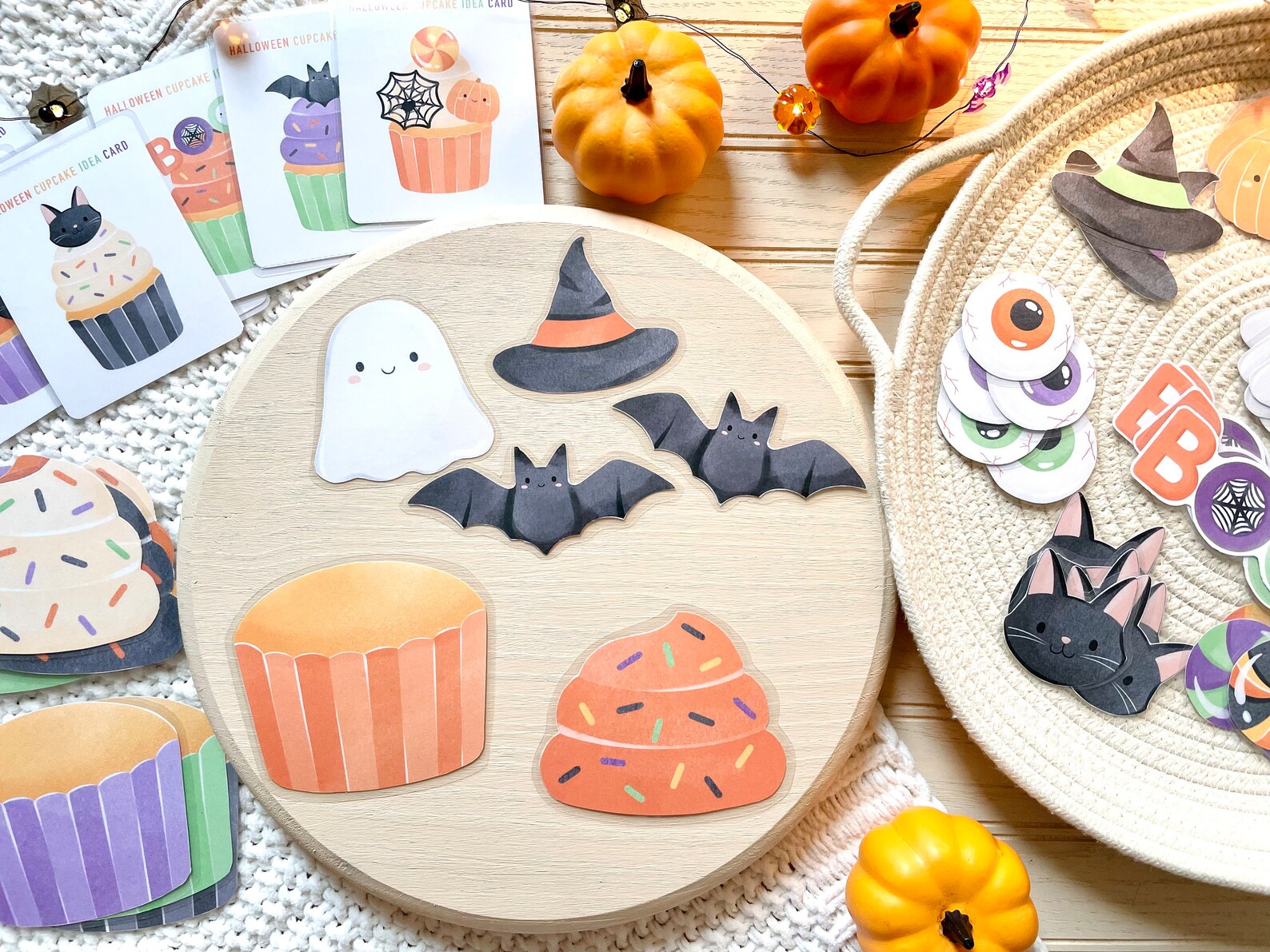 Build a Halloween Cupcake - Digital Download, Halloween Activity for ...