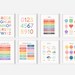 Set of 8 Rainbow Educational Posters - Digital Download, Classroom ...