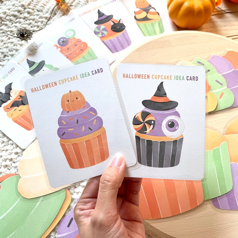 Build a Halloween Cupcake - Digital Download, Halloween Activity for ...