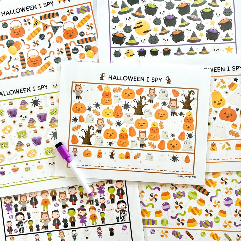 Halloween I Spy - Digital Download, Halloween Activity for Kids - Etsy