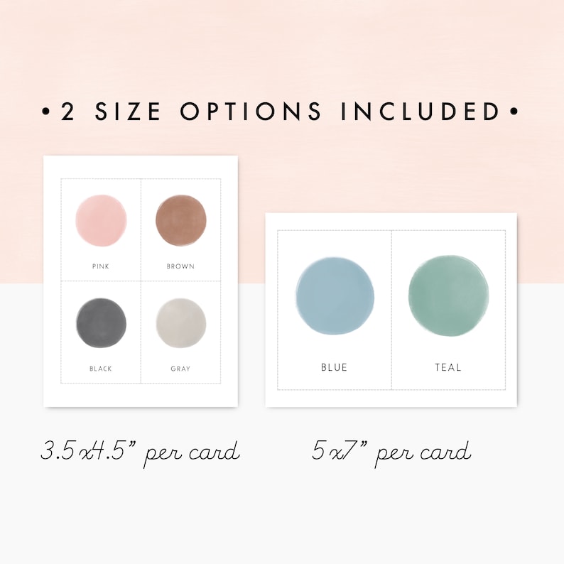 Color Cards - Digital Download, Color Flash Cards for Classroom and ...