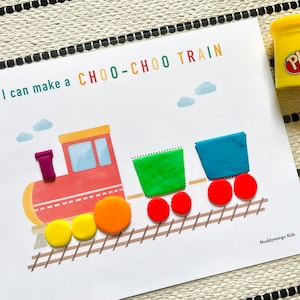 Transportation Play Dough Mats - Digital Download, Printable Play Doh ...