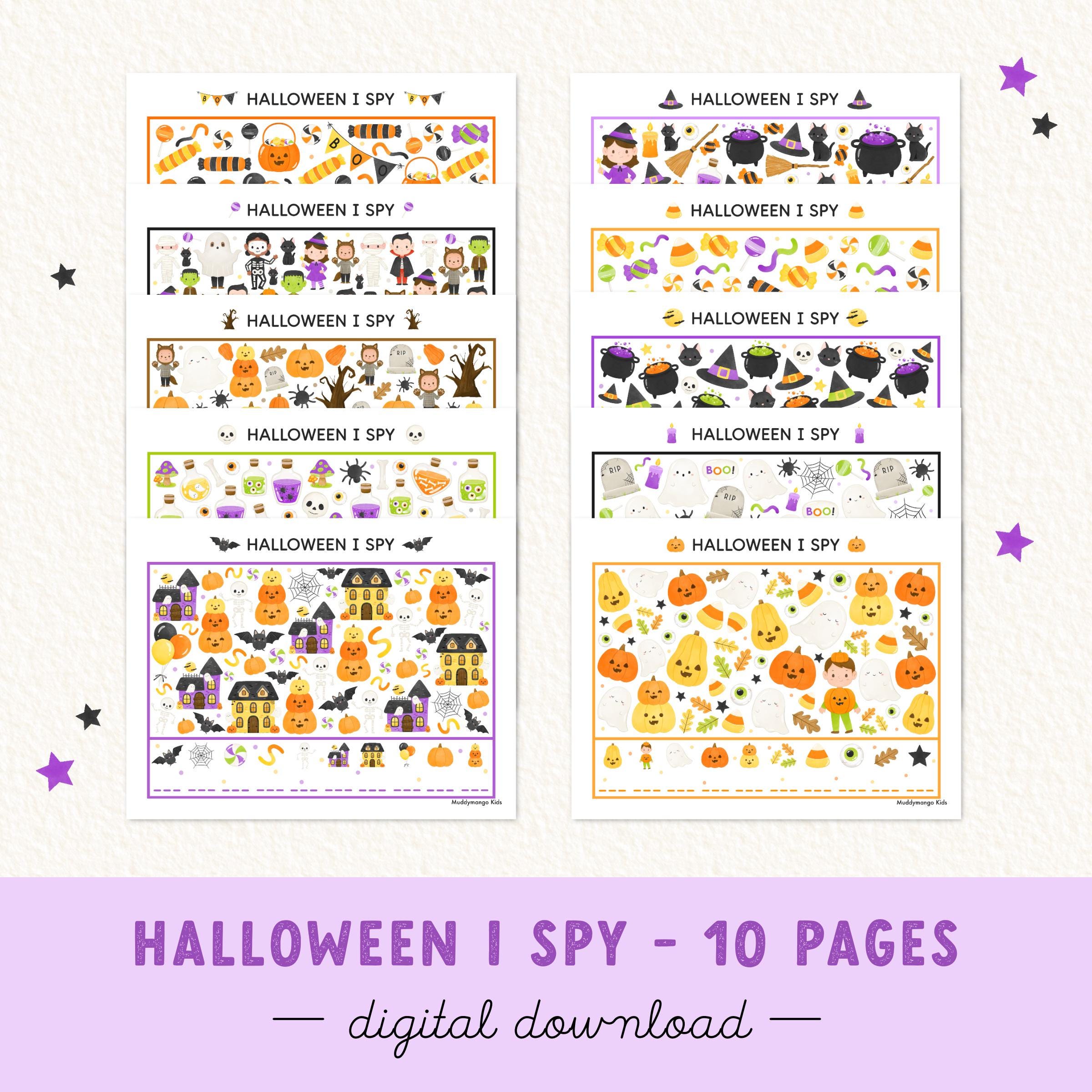 Halloween I Spy - Digital Download, Halloween Activity for Kids - Etsy