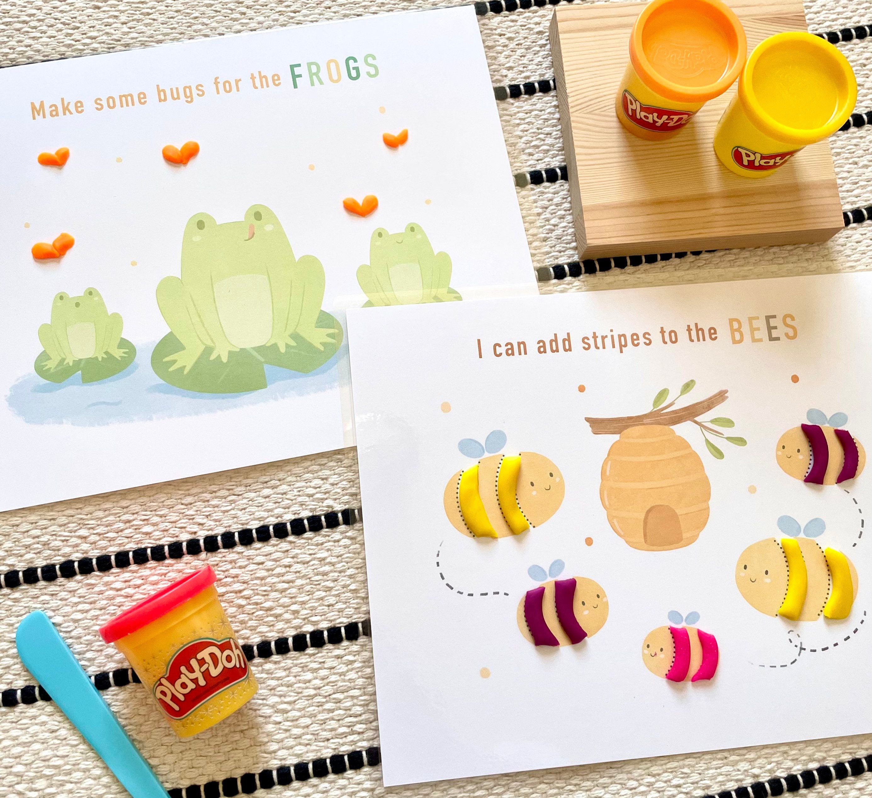 Animal Play Dough Mats - Digital Download, Play Dough Activity ...