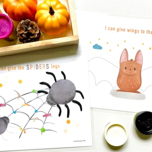 Halloween Play Dough Mats - Digital Download, Play Doh Activity ...