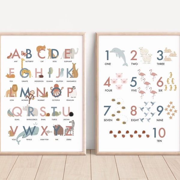 Animal Alphabet - Etsy
