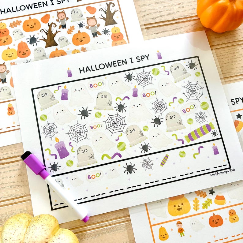Halloween I Spy - Digital Download, Halloween Activity for Kids - Etsy