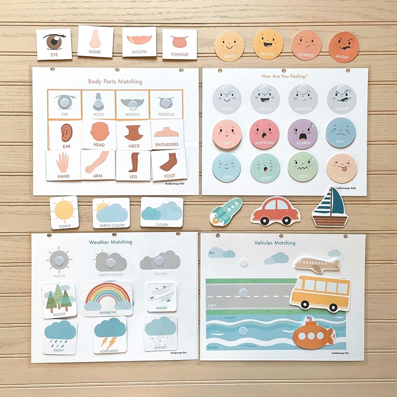 Toddler Learning Binder - Digital Download, Toddler Busy Book ...