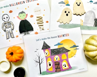 Halloween Play Dough Mats: Printable Fall Activity (digital Download ...