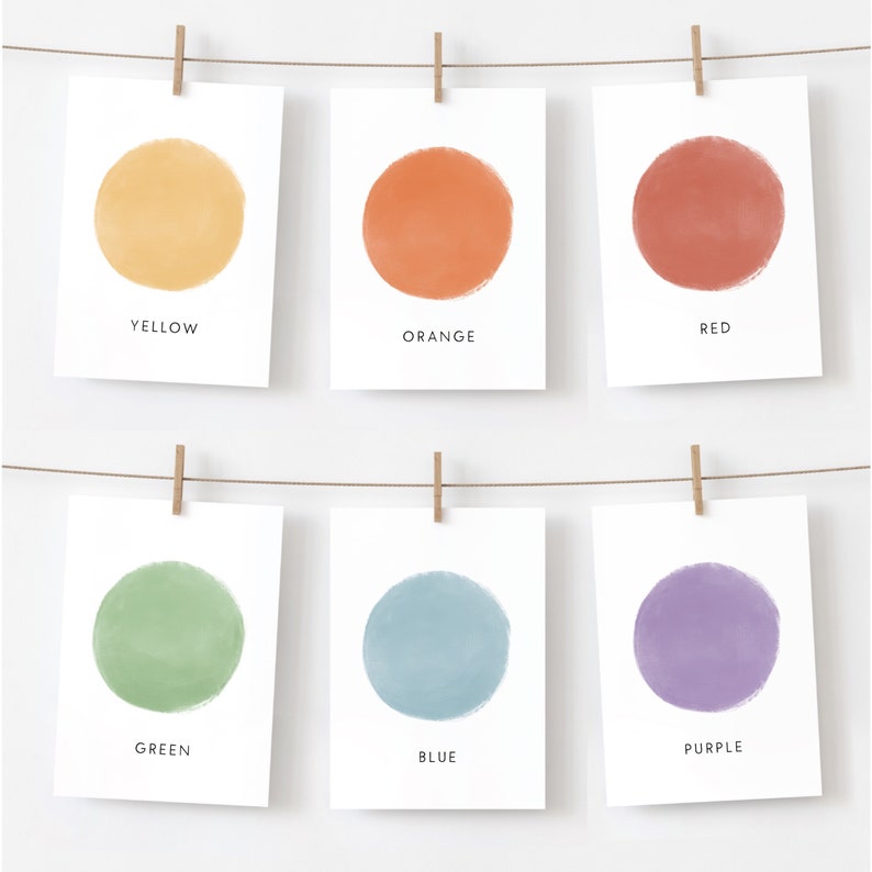 Color Cards Digital Download Color Flash Cards for Classroom - Etsy