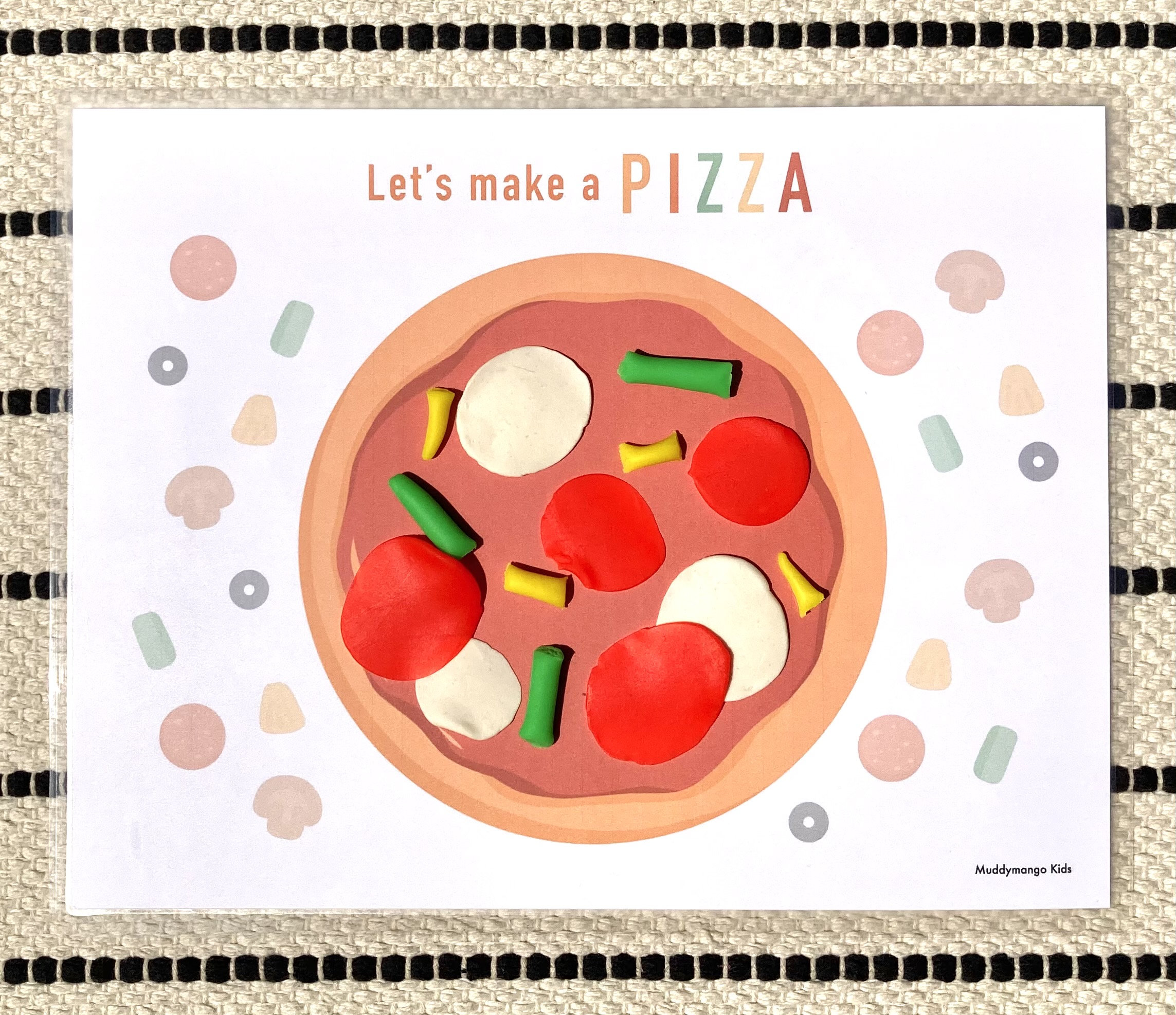 Play Dough Mats Digital Download Play Dough Activity - Etsy