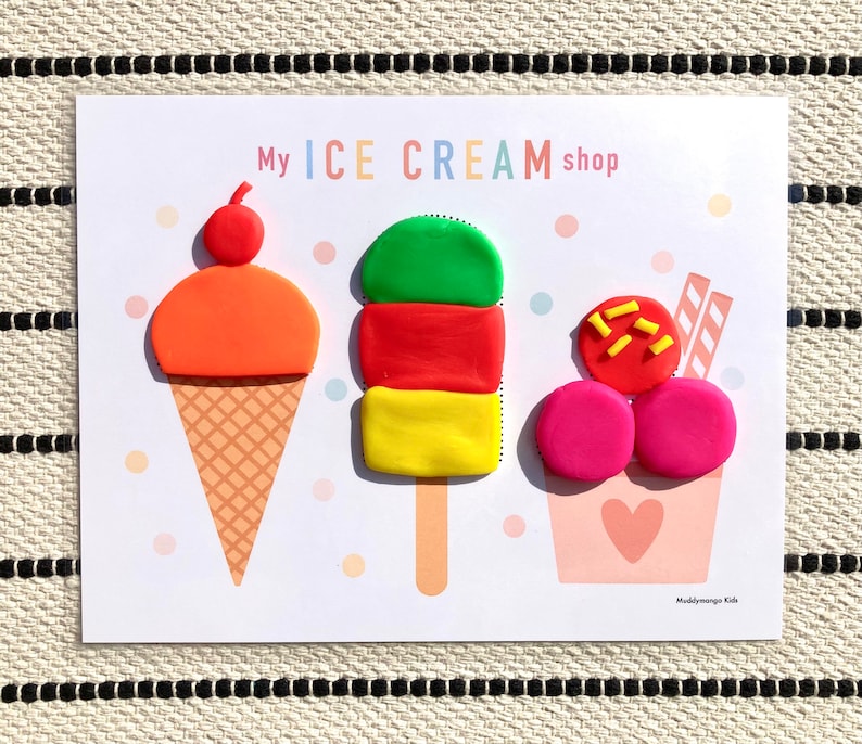 Play Dough Mats Digital Download Play Dough Activity - Etsy