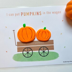 Autumn Play Dough Mats - Digital Download, Fall Play Dough Activity ...