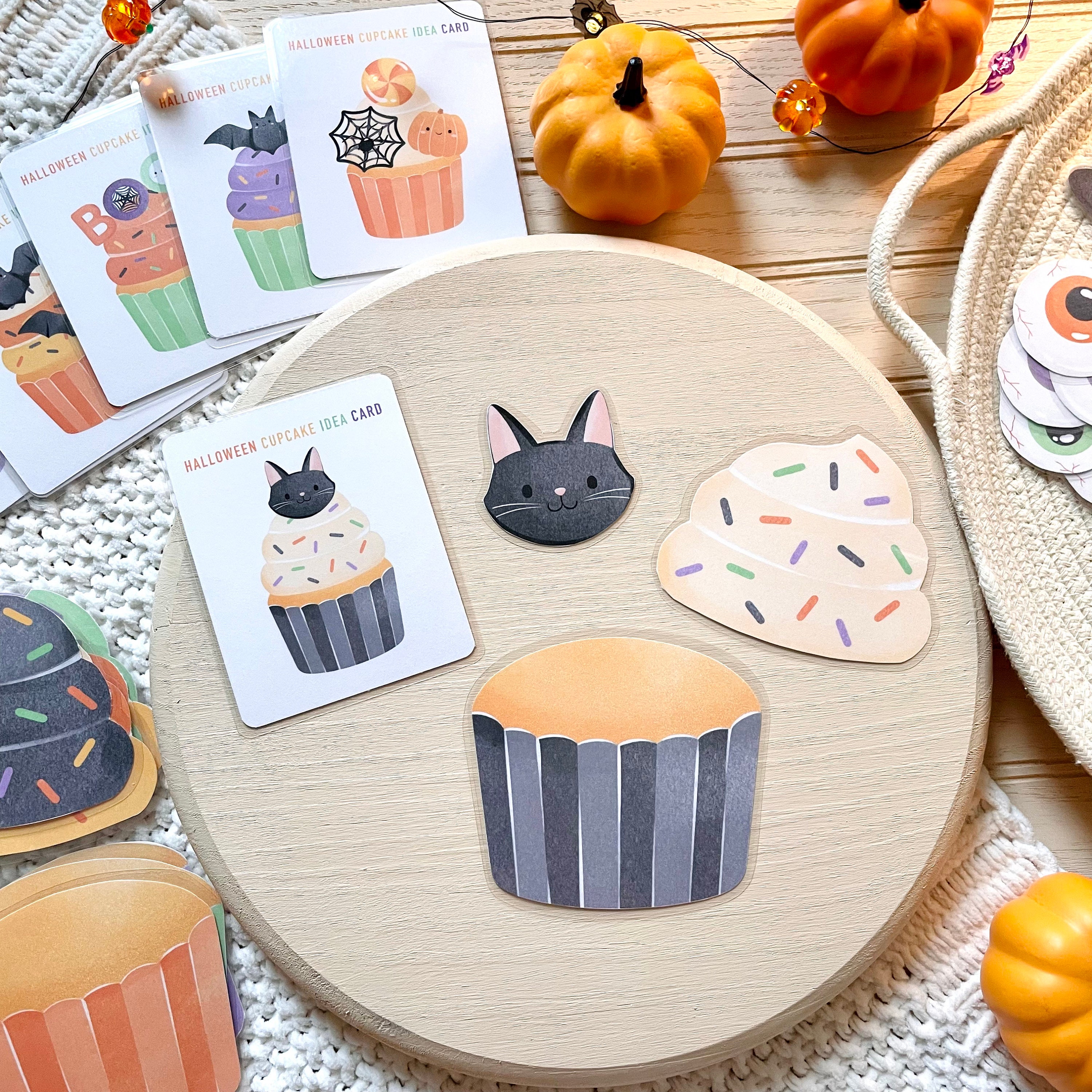 Build a Halloween Cupcake - Digital Download, Halloween Activity for ...