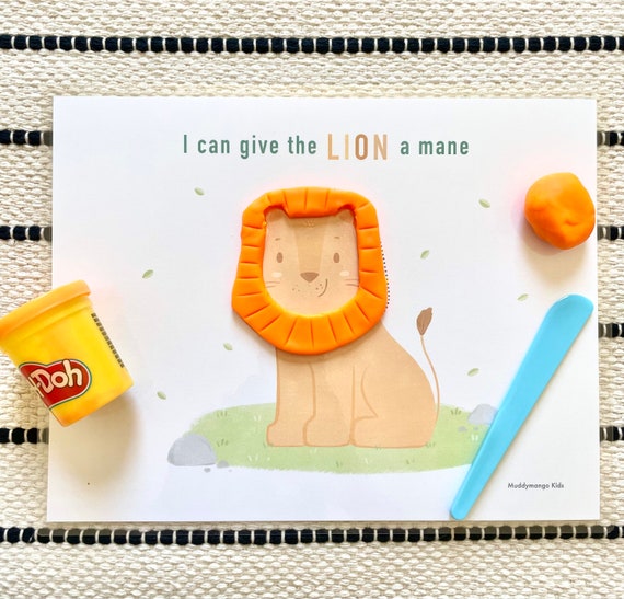 Animal Play Dough Mats Digital Download Play Dough - Etsy Australia