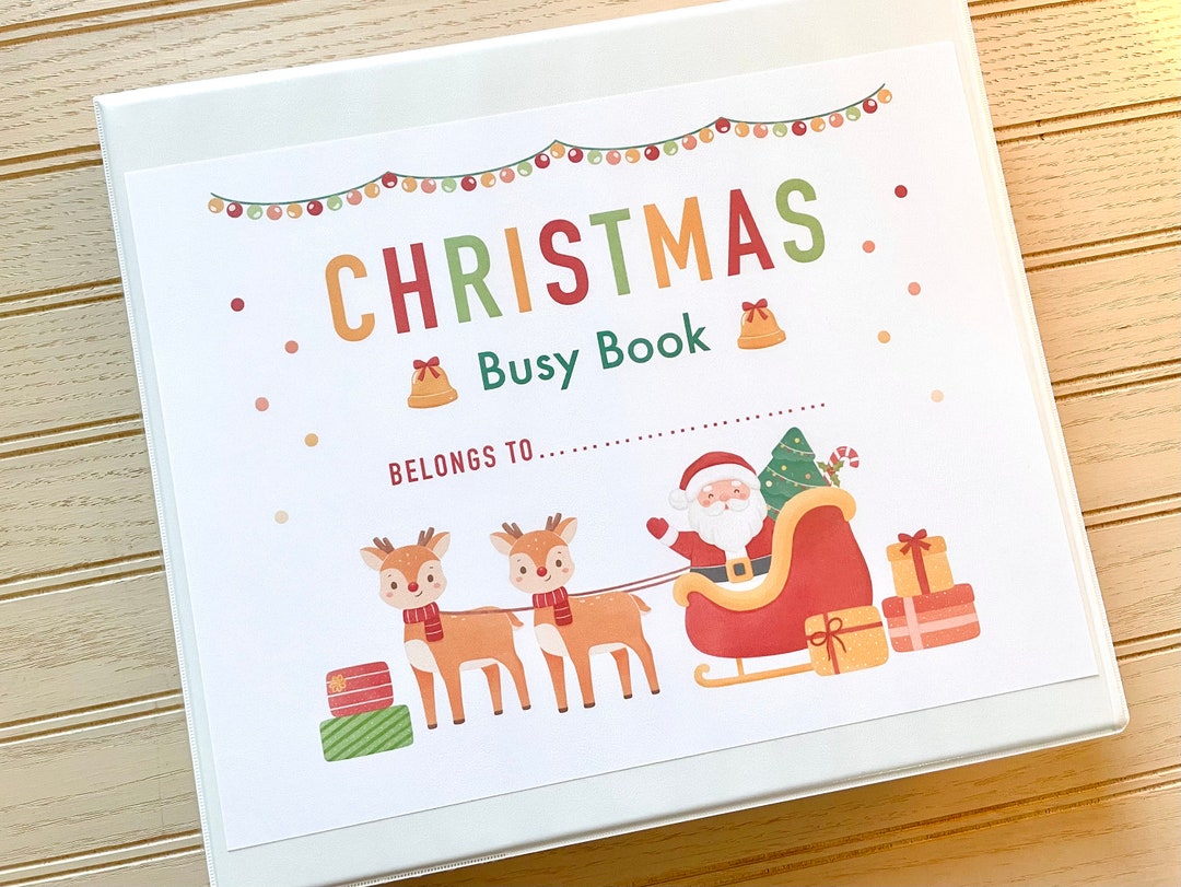 Christmas Busy Book - Digital Download, Christmas Activity Book for ...