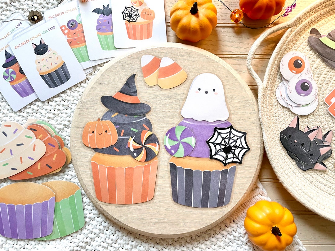 Build a Halloween Cupcake - Digital Download, Halloween Activity for ...