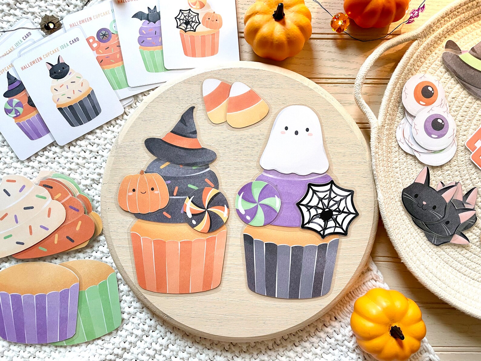 Build a Halloween Cupcake - Digital Download, Halloween Activity for ...