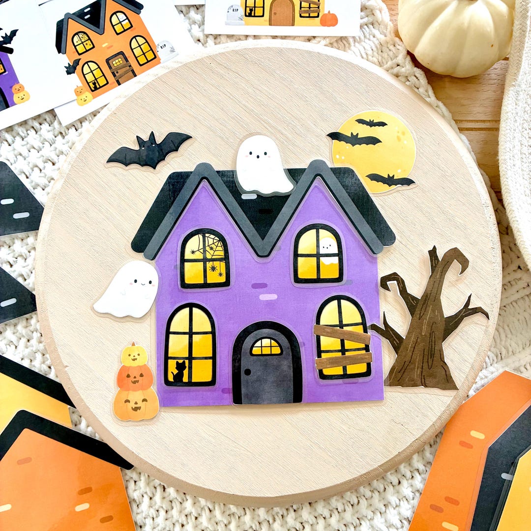 Build a Haunted House - Digital Download, Printable Halloween Game ...