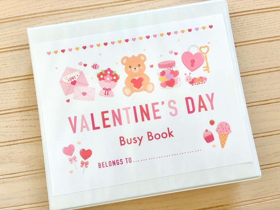 Valentine’s Day Busy Book - Digital Download, Printable Valentine Busy ...