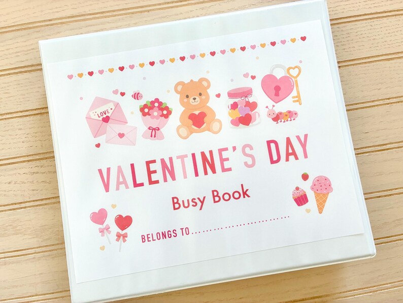 Valentine’s Day Busy Book - Digital Download, Printable Valentine Busy ...