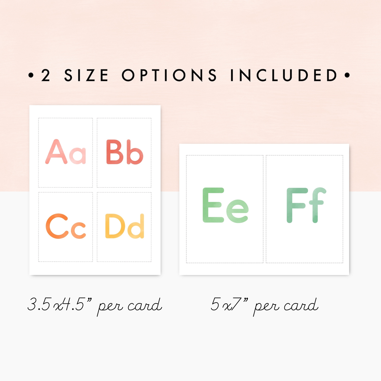 Alphabet Cards Digital Download, Alphabet Flash Cards, Printable ABC ...