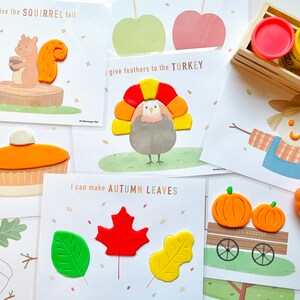 Autumn Play Dough Mats - Digital Download, Fall Play Dough Activity ...