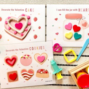 Valentine’s Day Play Dough Mats - Digital Download, Printable Valentine ...