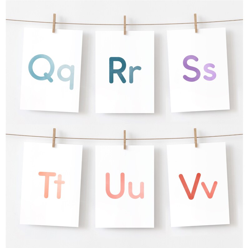 Alphabet Cards Digital Download Alphabet Flash Cards - Etsy