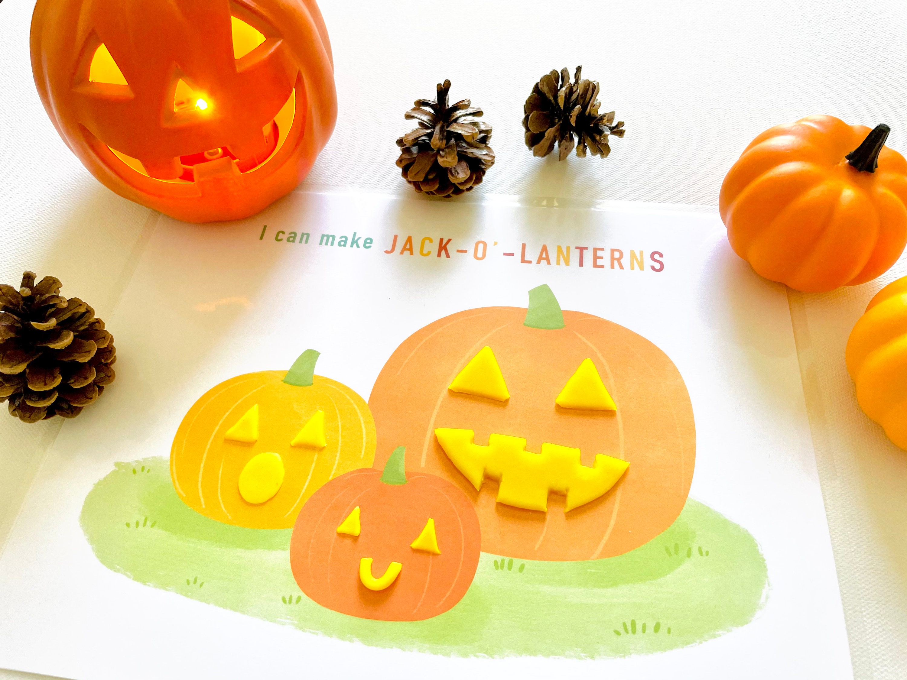 Halloween Play Dough Mats - Digital Download, Play Doh Activity ...