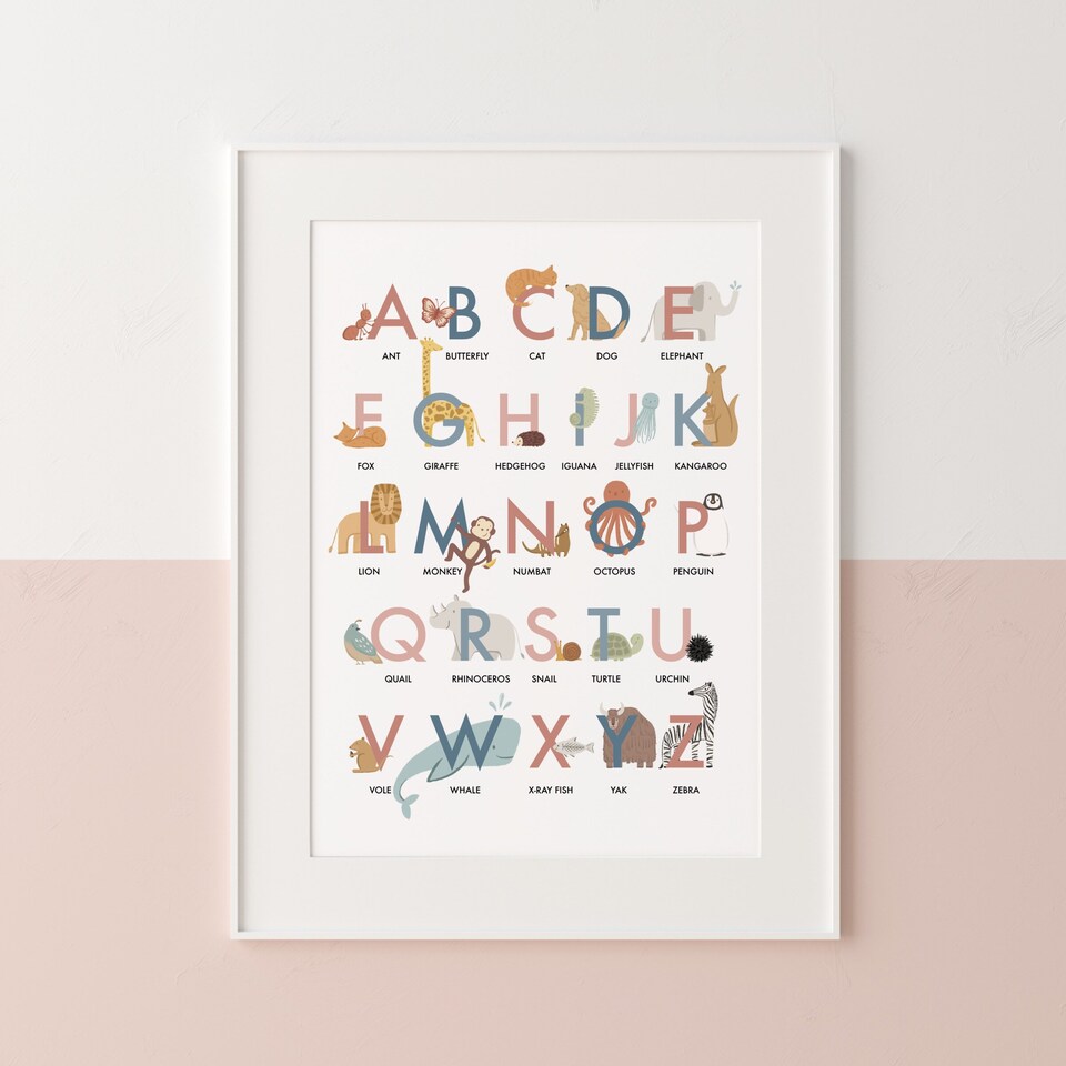 Animal Alphabet Poster, Alphabet Print, ABC Poster sold by Ernesto ...