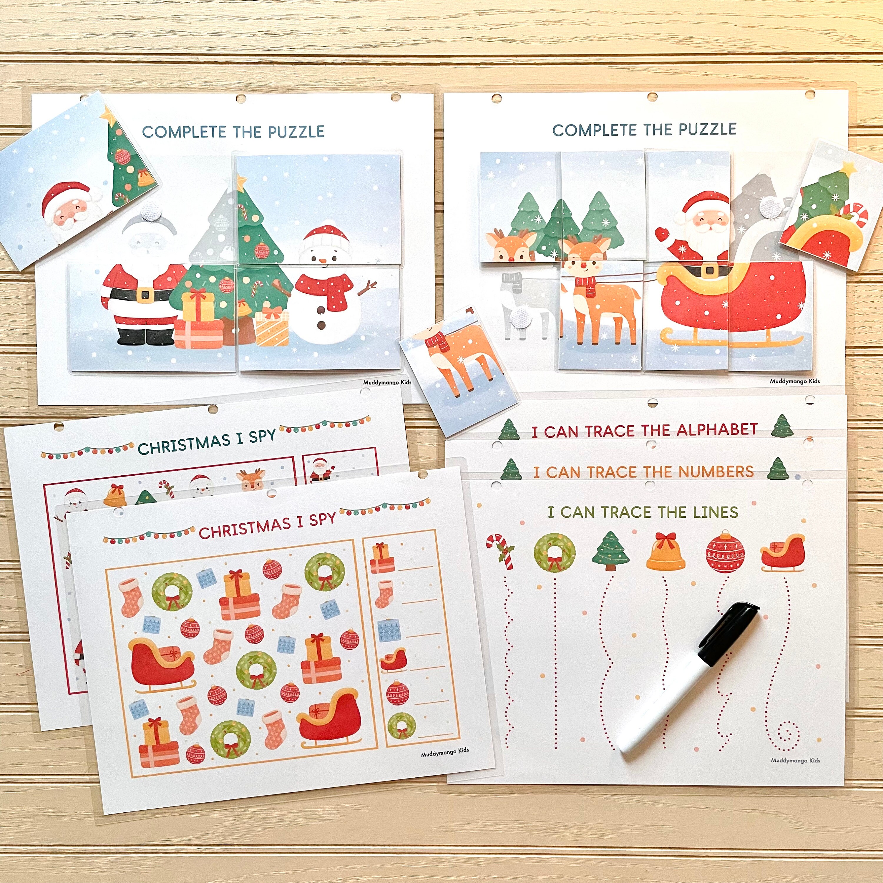 Christmas Busy Book - Digital Download, Christmas Activity Book for ...