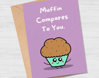 Funny Muffin Card - Etsy