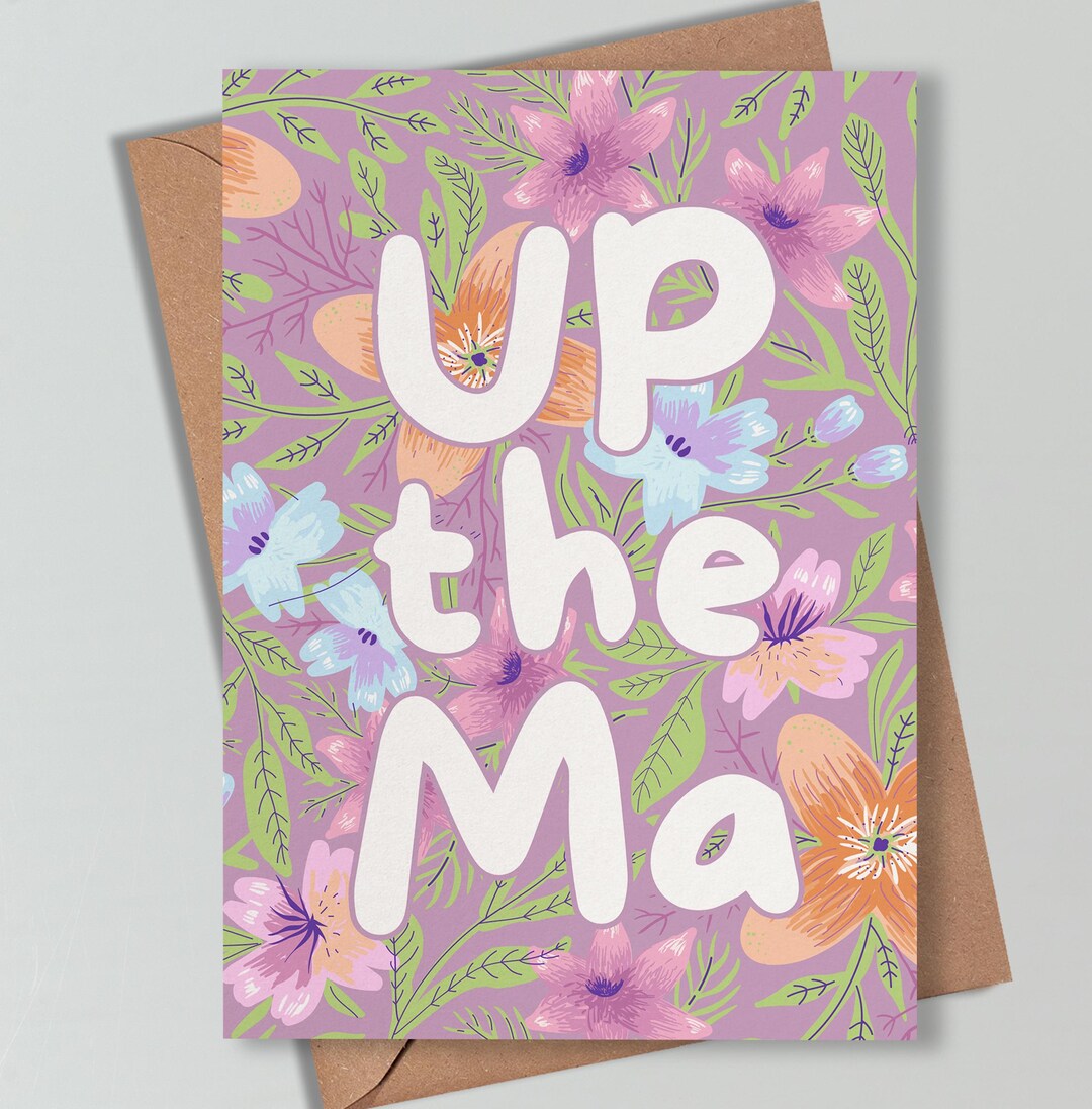 Birthday Card for Mum Floral up the Ma Greetings Card. for a Special ...
