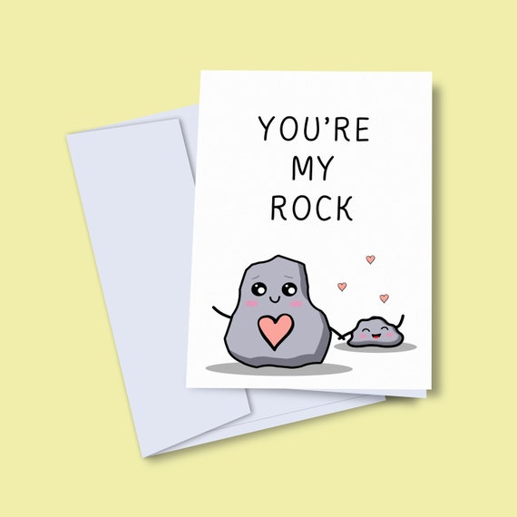 You're My Rock Anniversary / Date / Cute Love and | Etsy