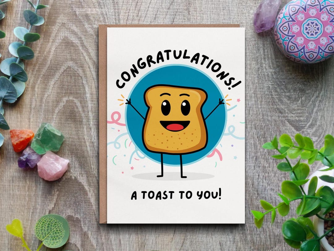 A Toast to You, Congratulations Card, Funny Congratulations Card, Well ...