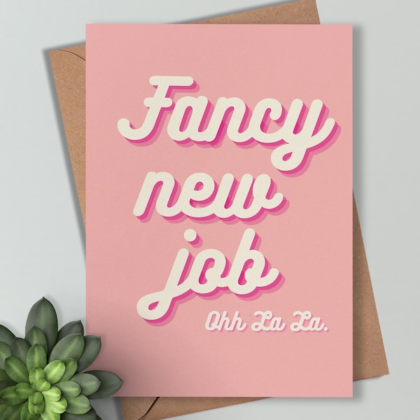 Funny New Job Card - Etsy