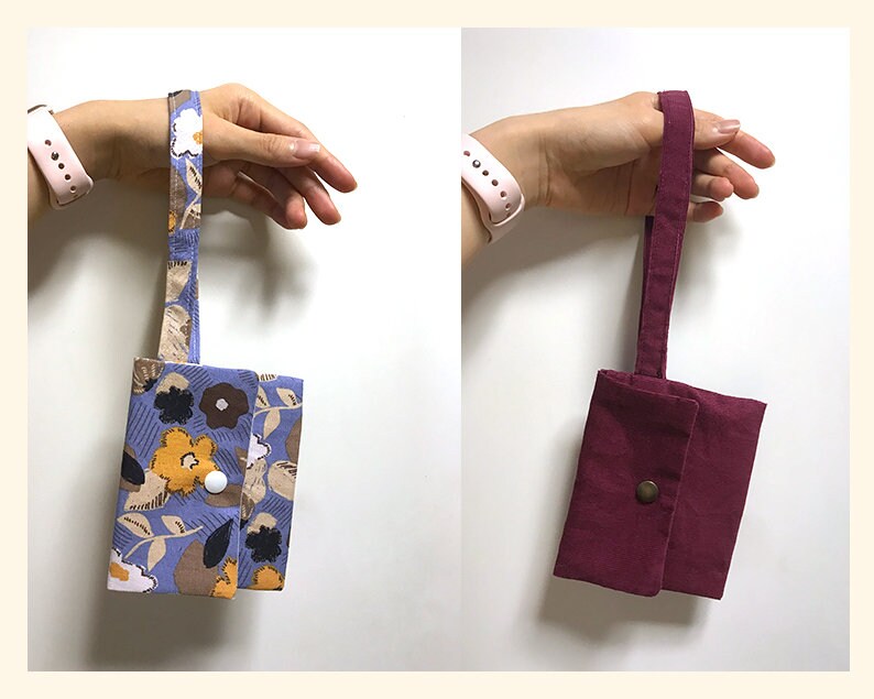 A Cute Snap Button Pocket, Sewing Pattern PDF, Handle Pocket, Small ...